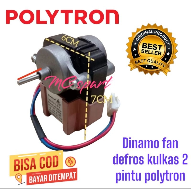 Jual Fan Motor Kulkas POLYTRON 2 pintu ORIGINAL QUALITY | Shopee Indonesia