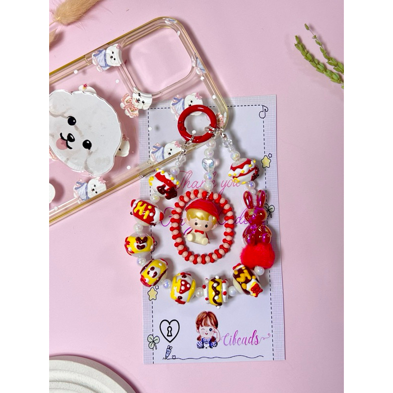 Jual Phone Strap Popmart Original Luxury / Strap Hp Beads Premium Pop ...