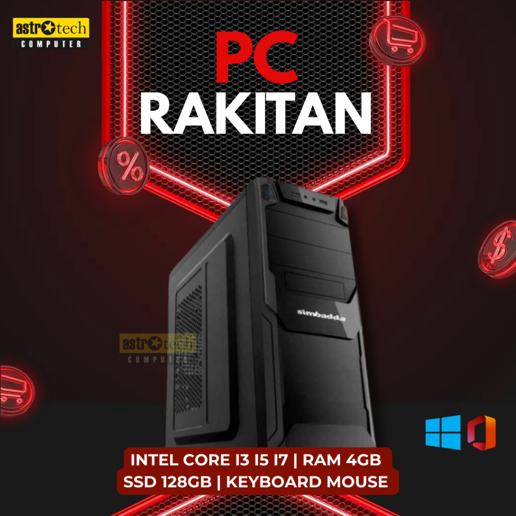 Jual Paket PC Rakitan Murah core i3 6100 core i5 6500 core i7 6700 SSD ...
