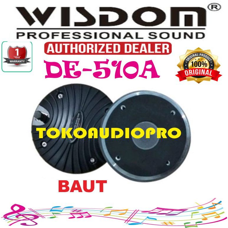 Jual Driver Wisdom DE510A Component Driver Speaker Tweter Speaker ...