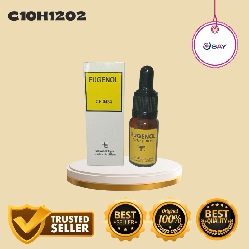 Jual eugenol ghimas 10ml minyak cengkeh (C10H12O2). pereda sakit gigi ...