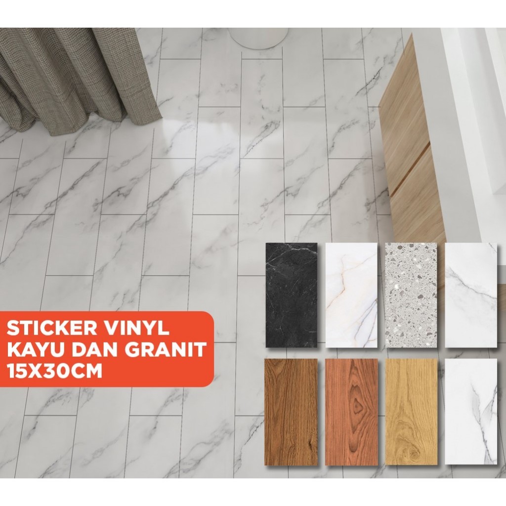 Jual Lantai Vinyl Motif Kayu dan Granit / Lantai Vinyl Parket Motif ...