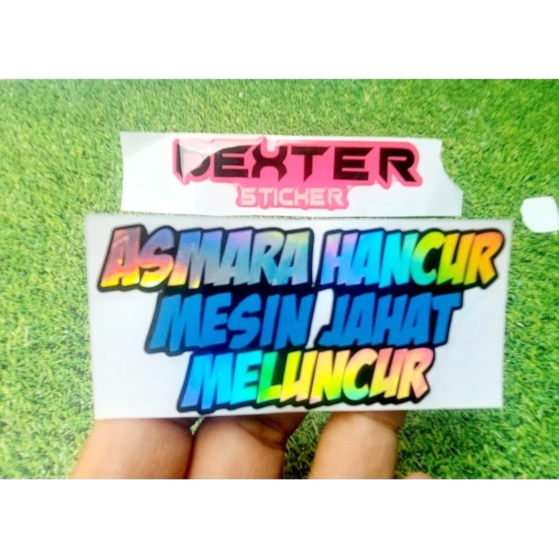Jual STICKER ASMARA HANCUR MESIN JAHAT MELUNCUR STICKER CUTTING ...