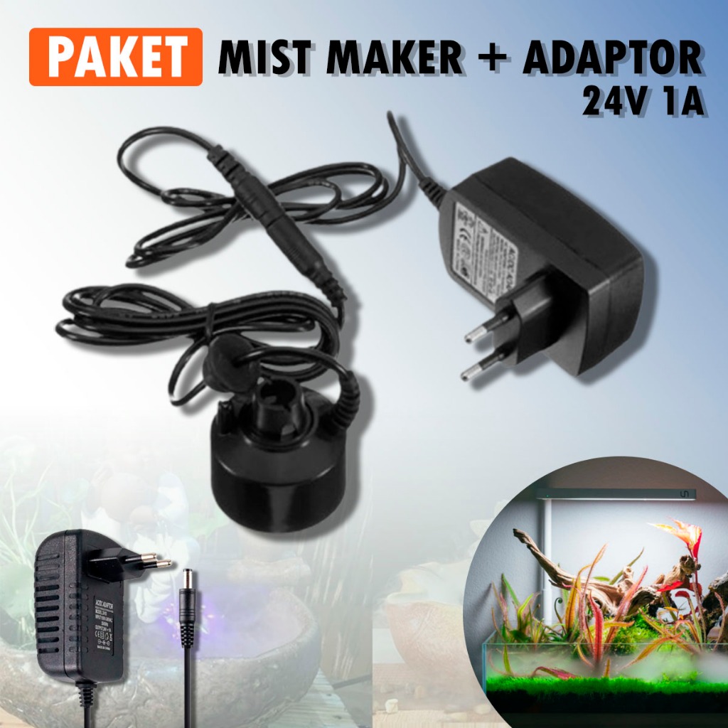 Jual IDEKU Paket Alat Pembuat Kabut Mesin Asap Akuarium Mistmaker Humidifier Mist Maker / Mesin ...
