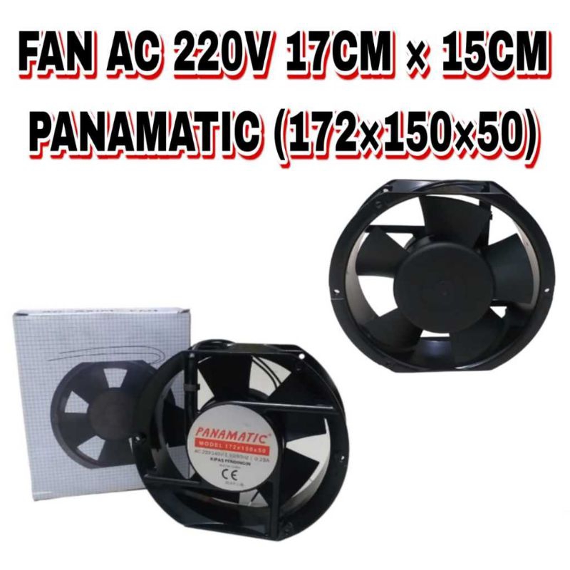 Jual OVAL Kipas Cooling Fan Panel Panamatic Model Winner AC 220V 15X17 ...