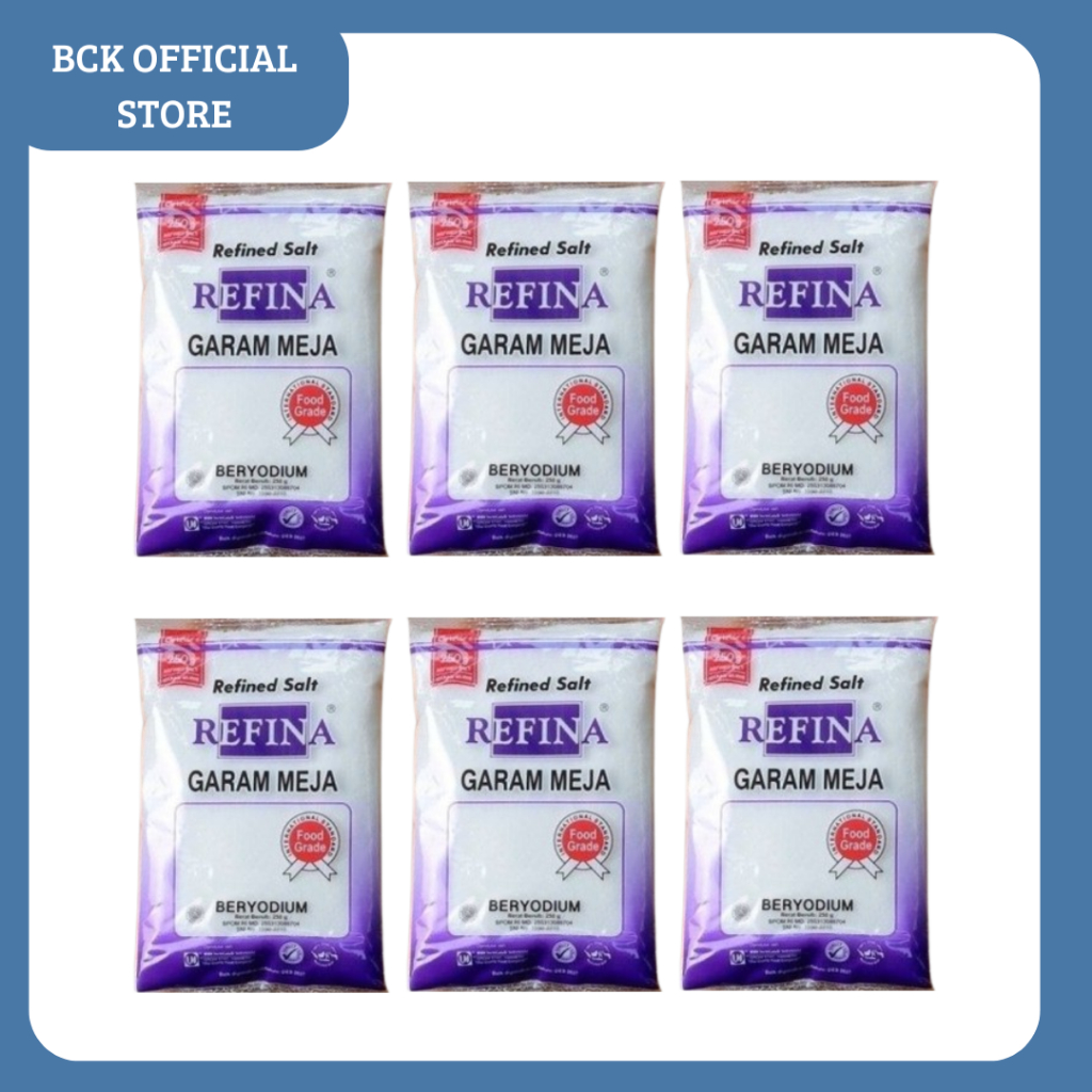 Jual GARAM MEJA/ GARAM DAPUR REFINA 250gr (PCS) | Shopee Indonesia