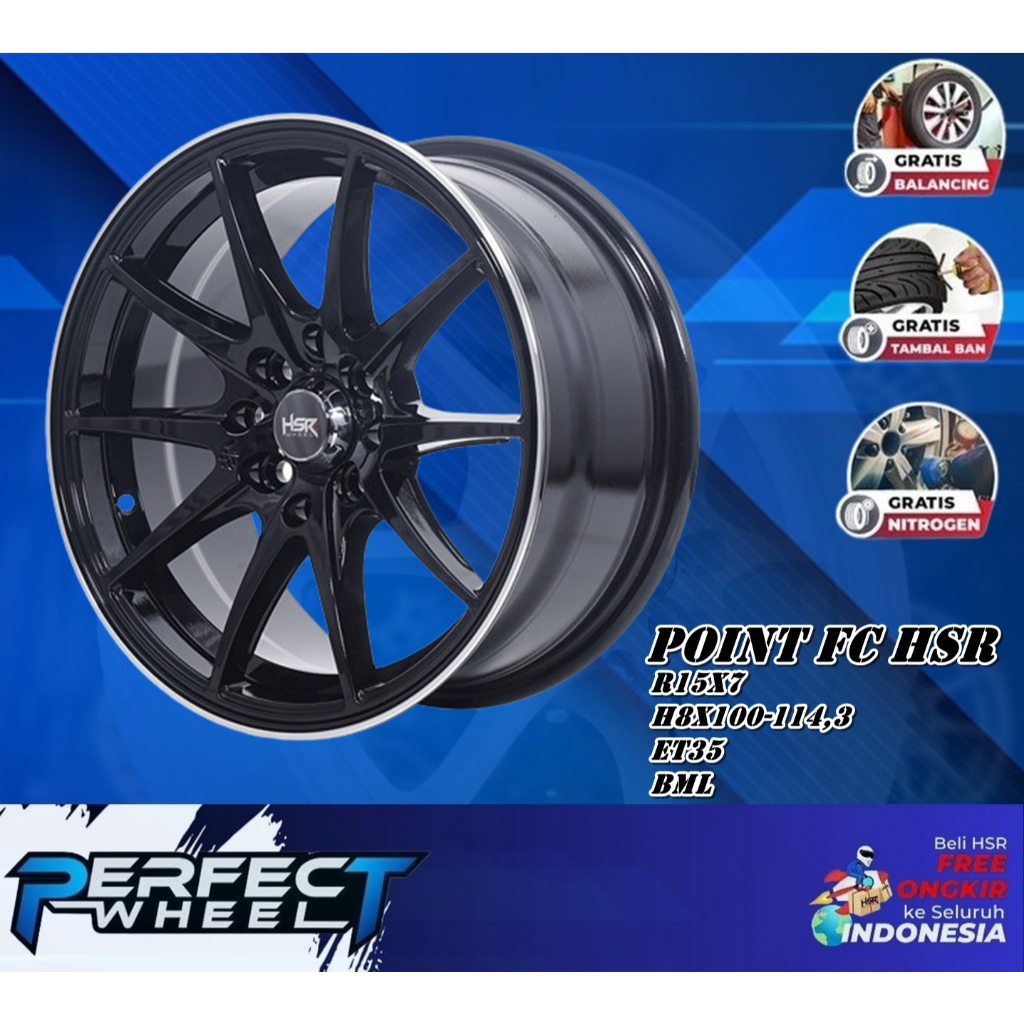 Jual Velg Racing Hsr Point Ring 15 Dobel Pcd Velg Mobil R15 Untuk ...