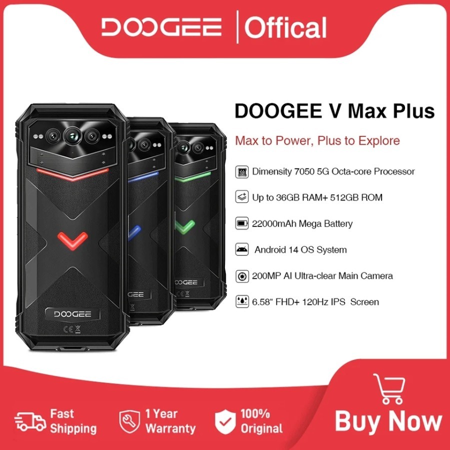 Jual DOOGEE V Max Plus 512GB 22000mAh | Shopee Indonesia