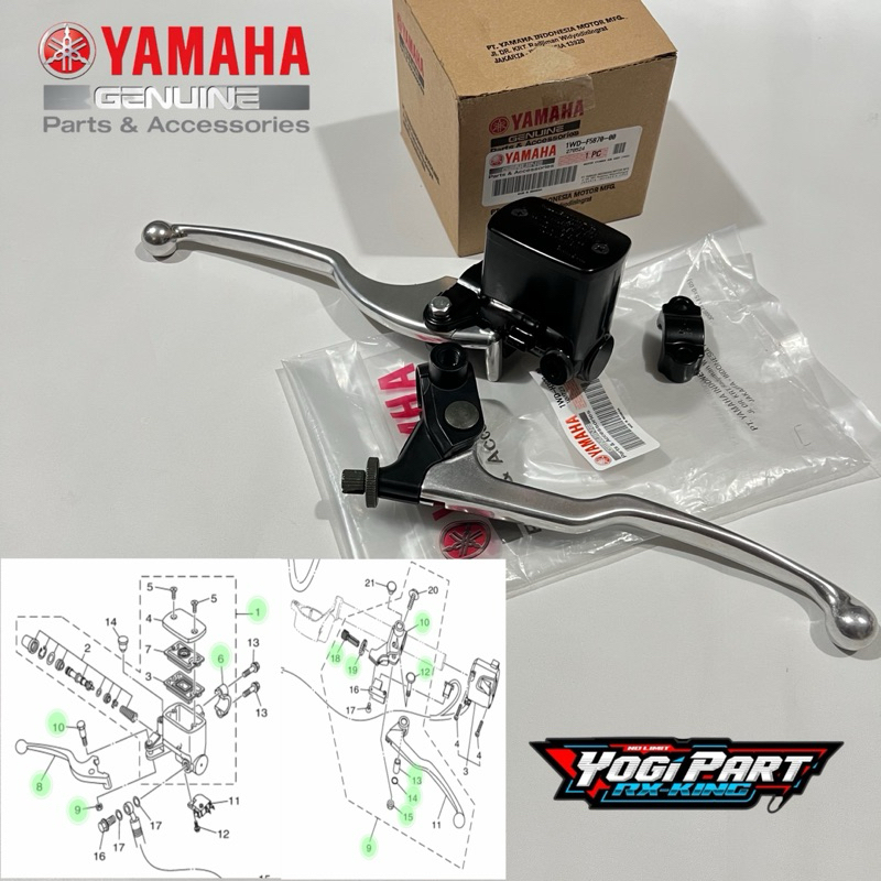 Jual MASTER REM DEPAN R25 SET HENDEL REM HENDEL KOPLING ORIGINAL YAMAHA ...