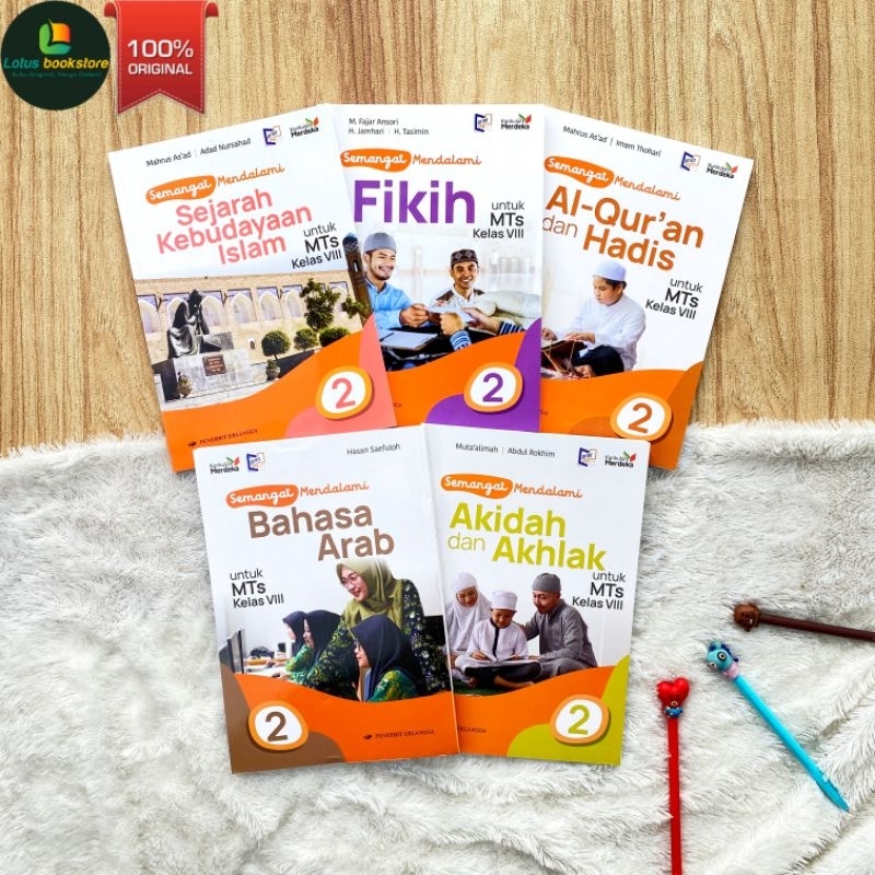 Jual Seri Semangat Mendalami MTs Kelas 8 - Bahasa Arab/Akidah Akhlak/Fikih/Quran Hadits/SKI ...