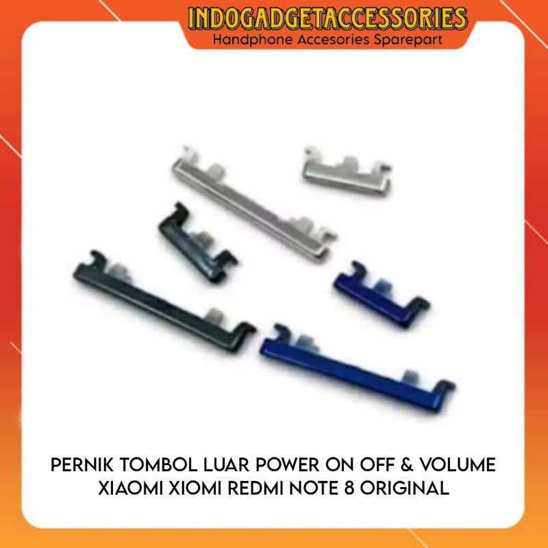 Jual PERNIK TOMBOL LUAR POWER ON OFF & VOLUME XIAOMI XIOMI REDMI NOTE 8 ORIGINAL | Shopee Indonesia