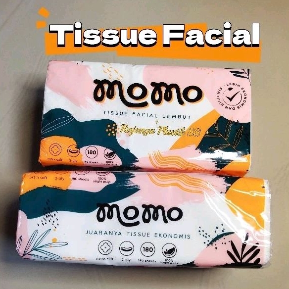 Jual Tissue Facial momo 180set 2ply | Shopee Indonesia