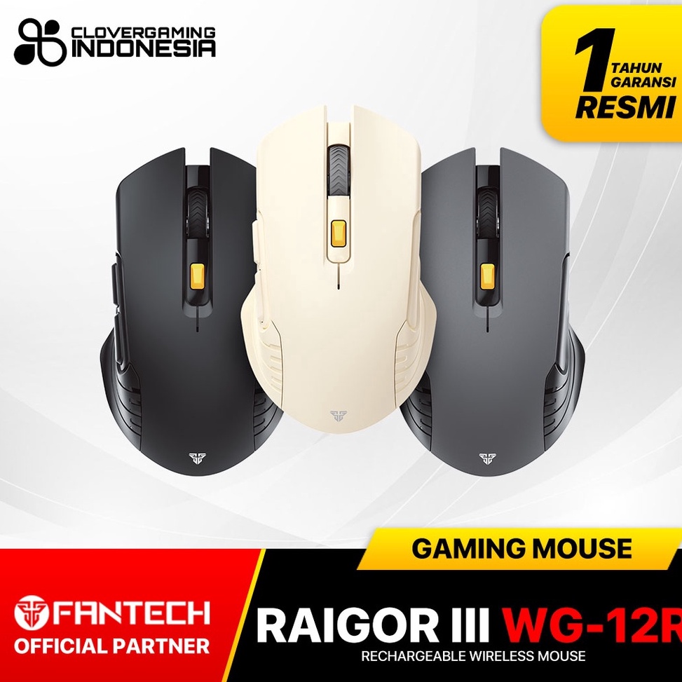 Jual Fantech WG12R RAIGOR Gen III Rechargeable Wireless Gaming Mouse ...