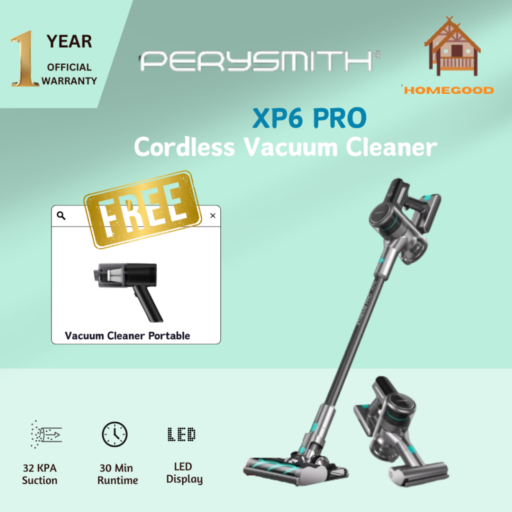 Jual PerySmith XP6 Pro Cordless Vacuum Cleaner Perysmith Handheld 3 in1 ...