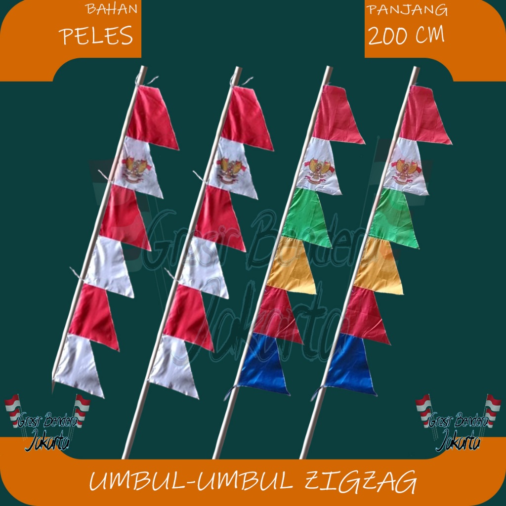Jual Bendera Umbul Umbul 6 Mata - 200Cm | Shopee Indonesia