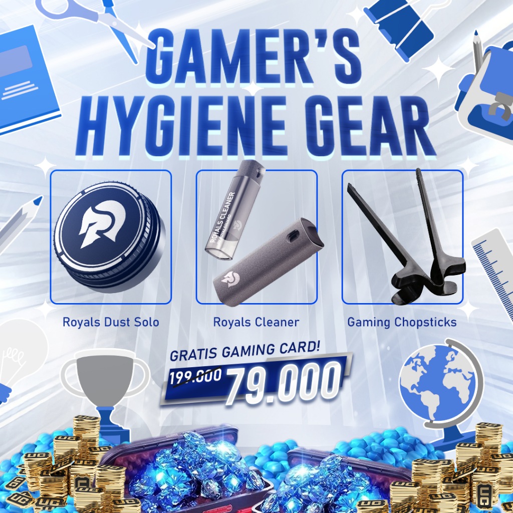 Jual Gamer's Hygiene Gear - Paket spesial Bedak Gaming + Sumpit Gaming ...