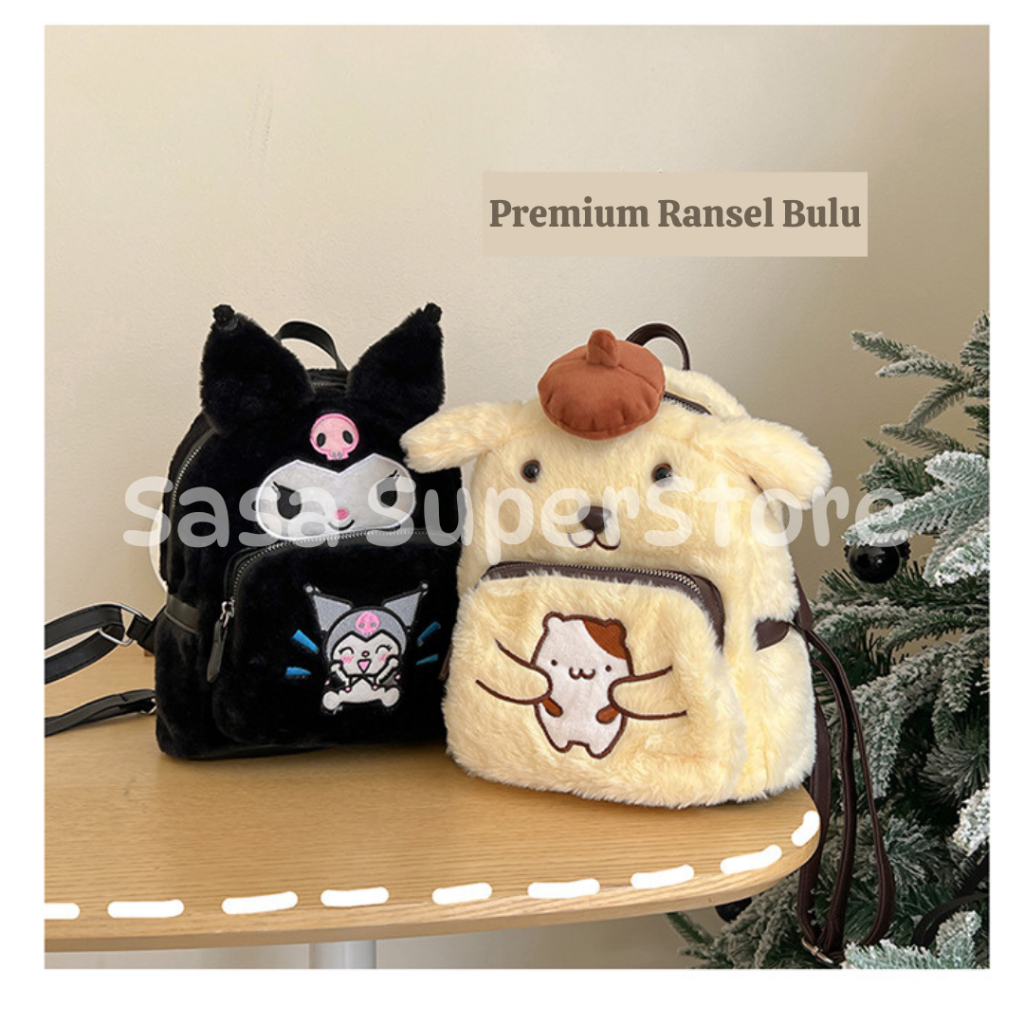 Jual SASA BEBE - TAS RANSEL PREMIUM BULU SANRIO | RANSEL SEKOLAH | TAS ...
