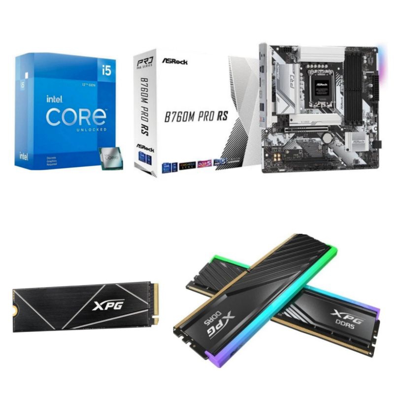 Jual Paket Processor Gaming Intel Core i5 12400 / i5 12400F Box Gen 12 LGA 1700 B760 RAM DDR5 ...