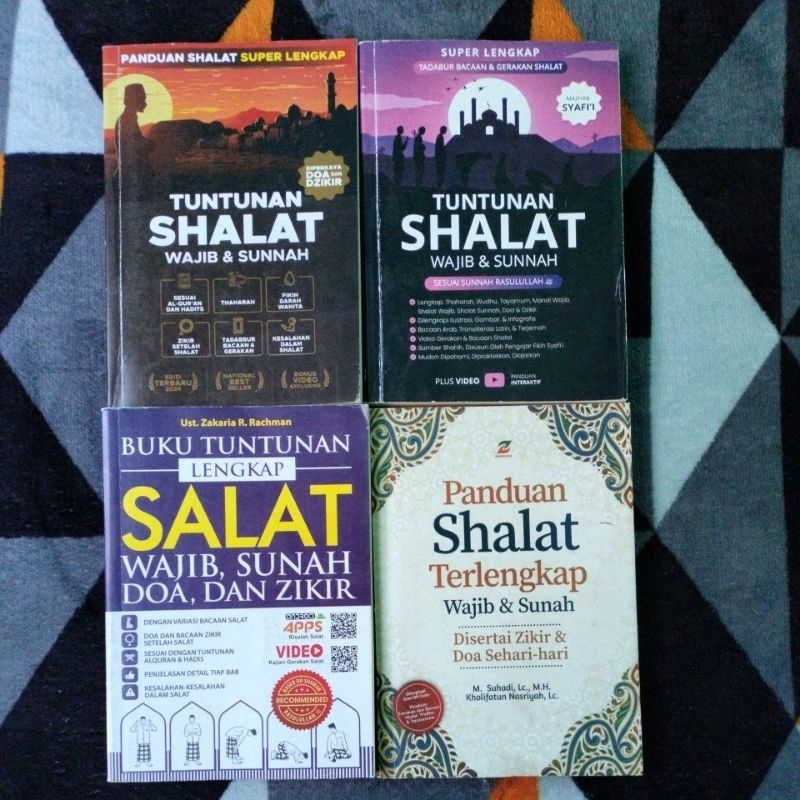 Jual paket 4 buku TUNTUNAN SHALAT WAJIB & SUNNAH SYAFII , SALAT ZAKARIA,SHALAT ZIYAD | Shopee ...