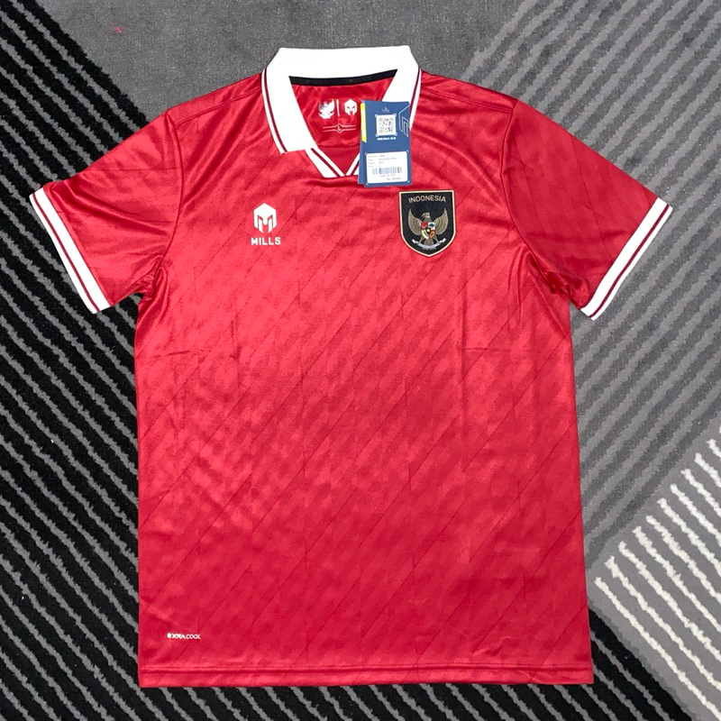 Jual Jersey Tim Nasional Indonesia Timnas Asli Mills 2022/2024 Original ...