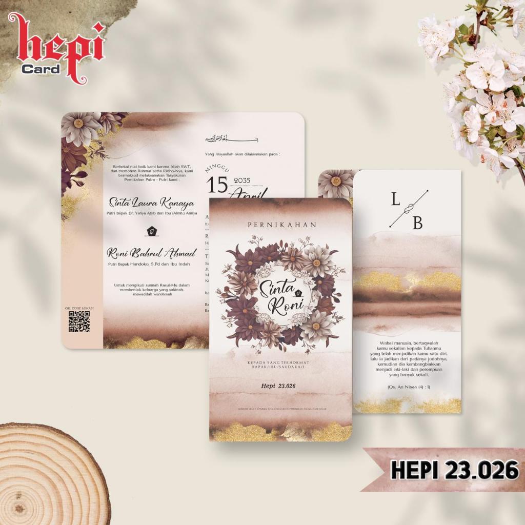 Jual Hepi 23.026 | Blangko Undangan | Undangan Print | Undangan Kosong | Undangan Hepi ...