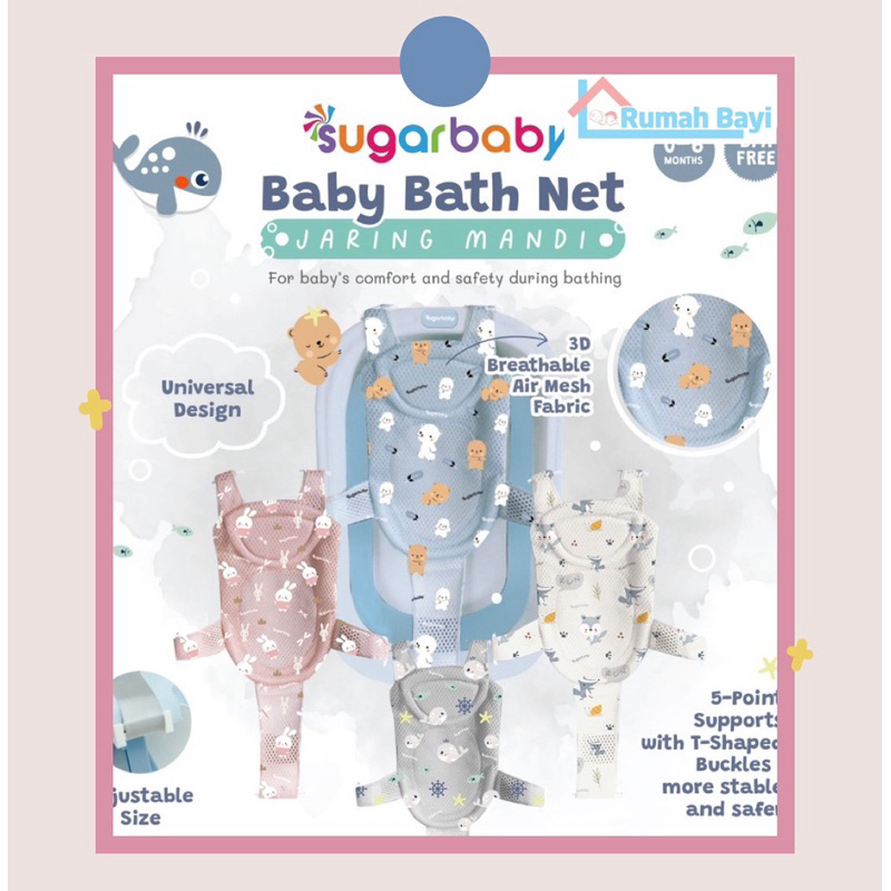 Jual Sugar baby Baby Bath Bathnet / Jaring Mandi Bayi | Shopee Indonesia