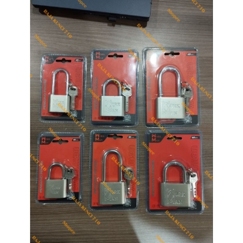 Jual Gembok Nekel Leher Pendek - Panjang WOKMAN 60 50 40 30mm / Heavy ...