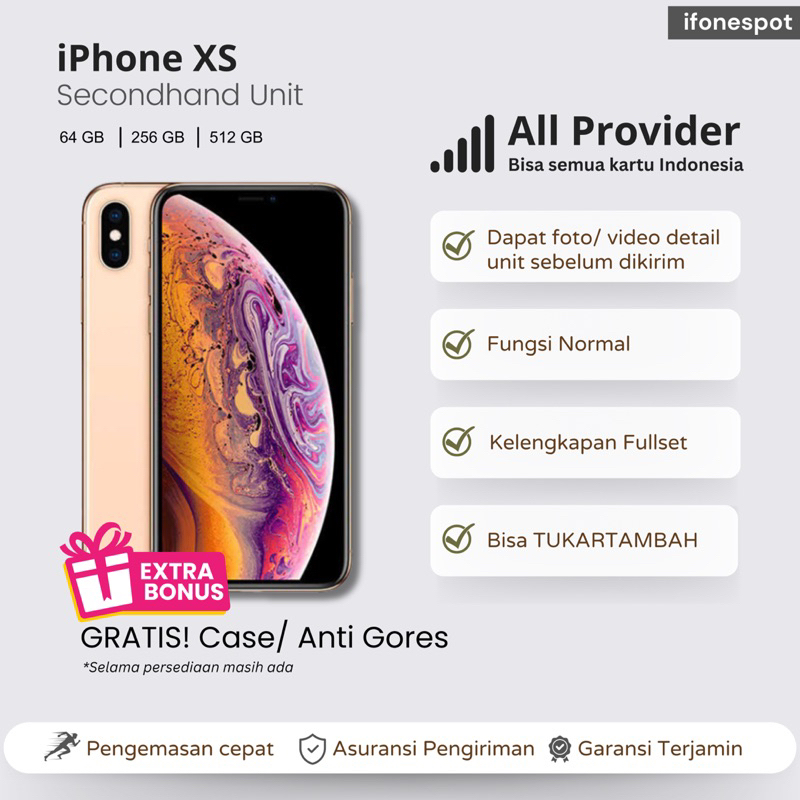 Jual iPhone XS Second Original bea cukai & non bea cukai | Shopee Indonesia