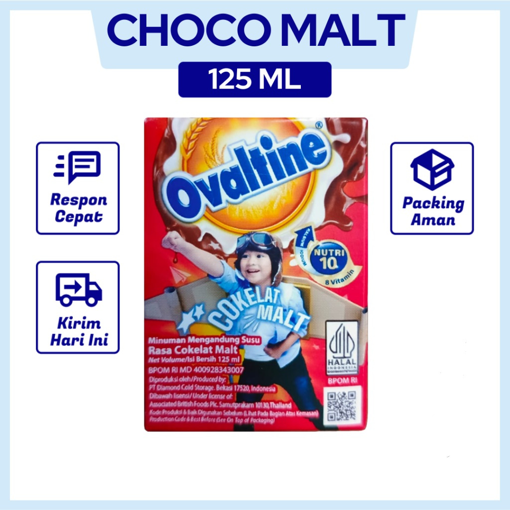 Jual Ovaltine UHT Chocomalt 125ml | Shopee Indonesia