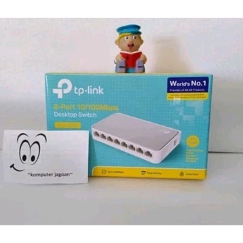 Jual switch hub 8-port tl-sf1008d tp-link desktop ling 200mbps ethernet ...