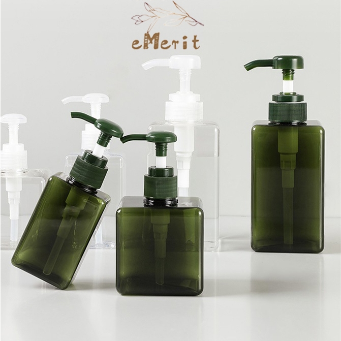 Jual Botol Tempat Sabun Shampoo Cair Pump Transparan Kamar Mandi ...