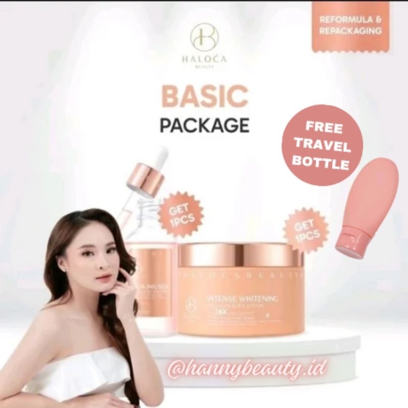 Jual [FREE Travel Bottle] [Haloca Beauty] Paket New Basic Package HB ...
