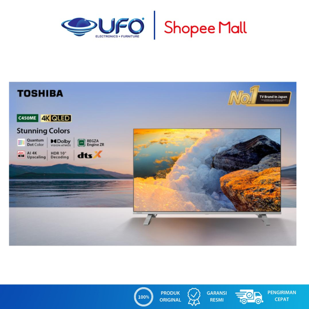 Jual TOSHIBA QLED 4K SMART TV M450NP SERIES 65M450NP | Shopee Indonesia