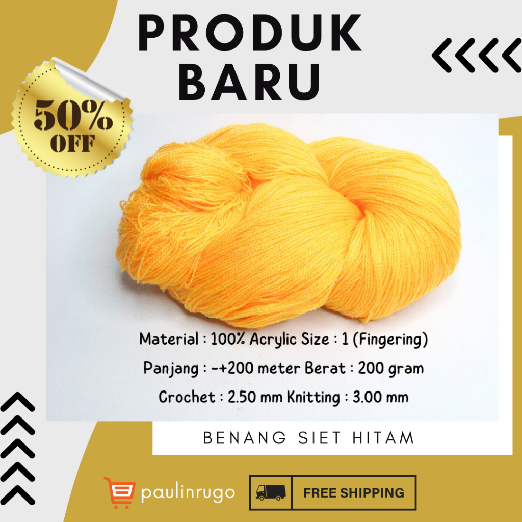 Jual Benang Rajut Wool/Wol/Siet Yarn 200 gram||Unleash Your Creativity ...