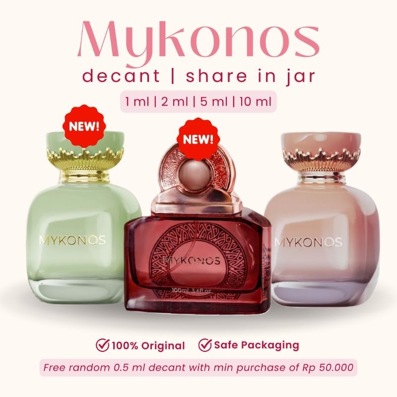 Jual [DECANT / SHARE IN JAR] MYKONOS - Utopia (NEW), Intimate Affair ...