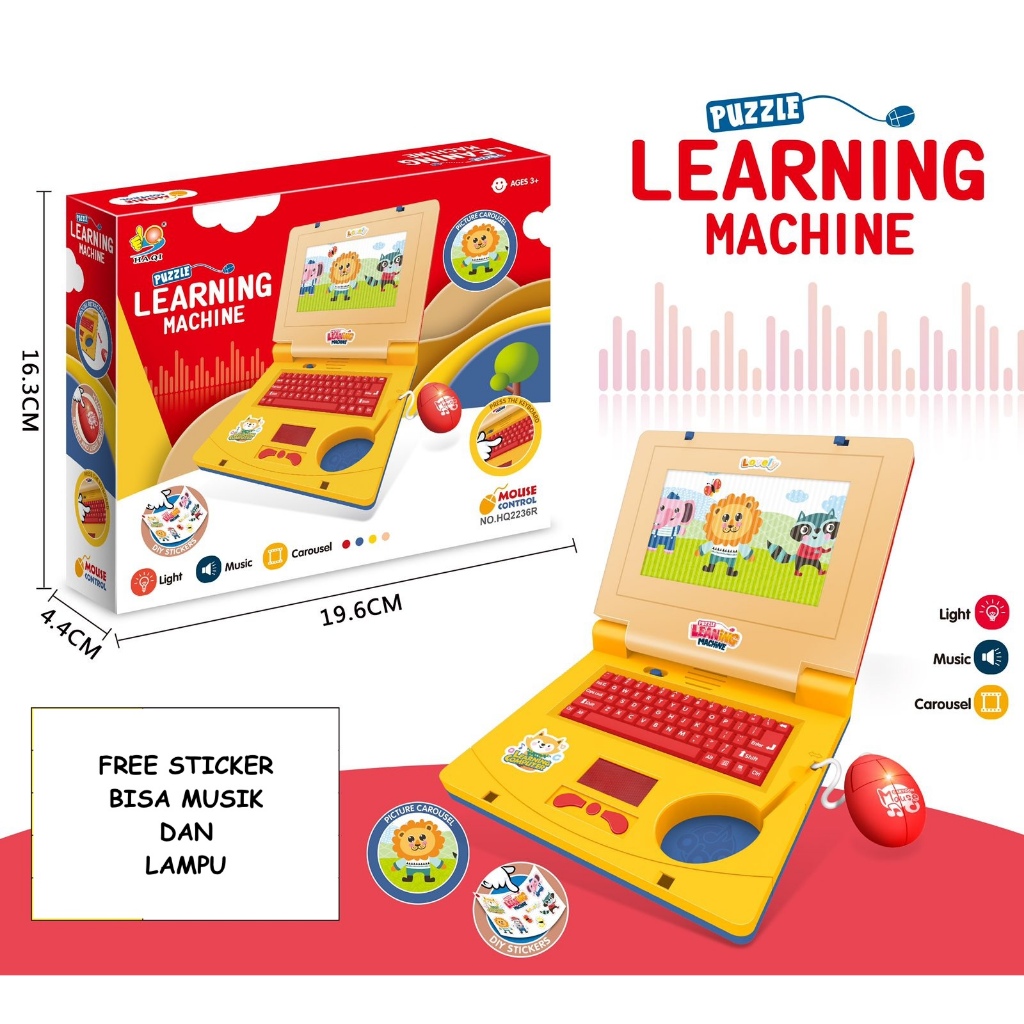 Jual Mainan Anak Edukasi Laptop Anak Alat Belajar Learning Machine ...