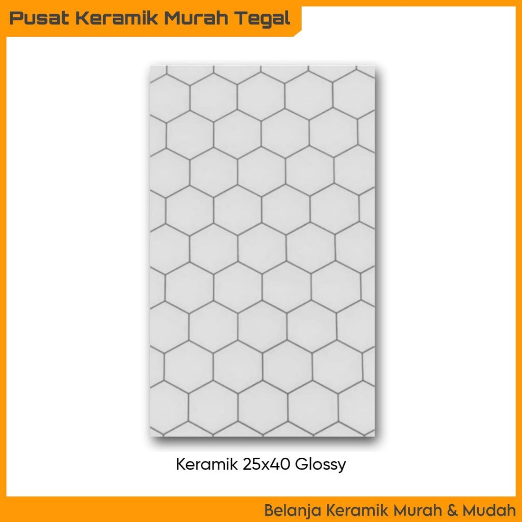 Jual Keramik Dinding Mengkilap 25x40 Hexagon Black Motif (Tegal Brebes ...