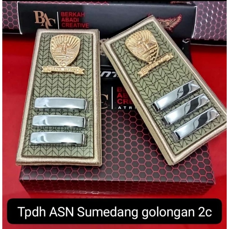 Jual PANGKAT ASN SUMEDANG GOLONGAN 2C LIST KHAKI - EXCLUSIVE | Shopee ...