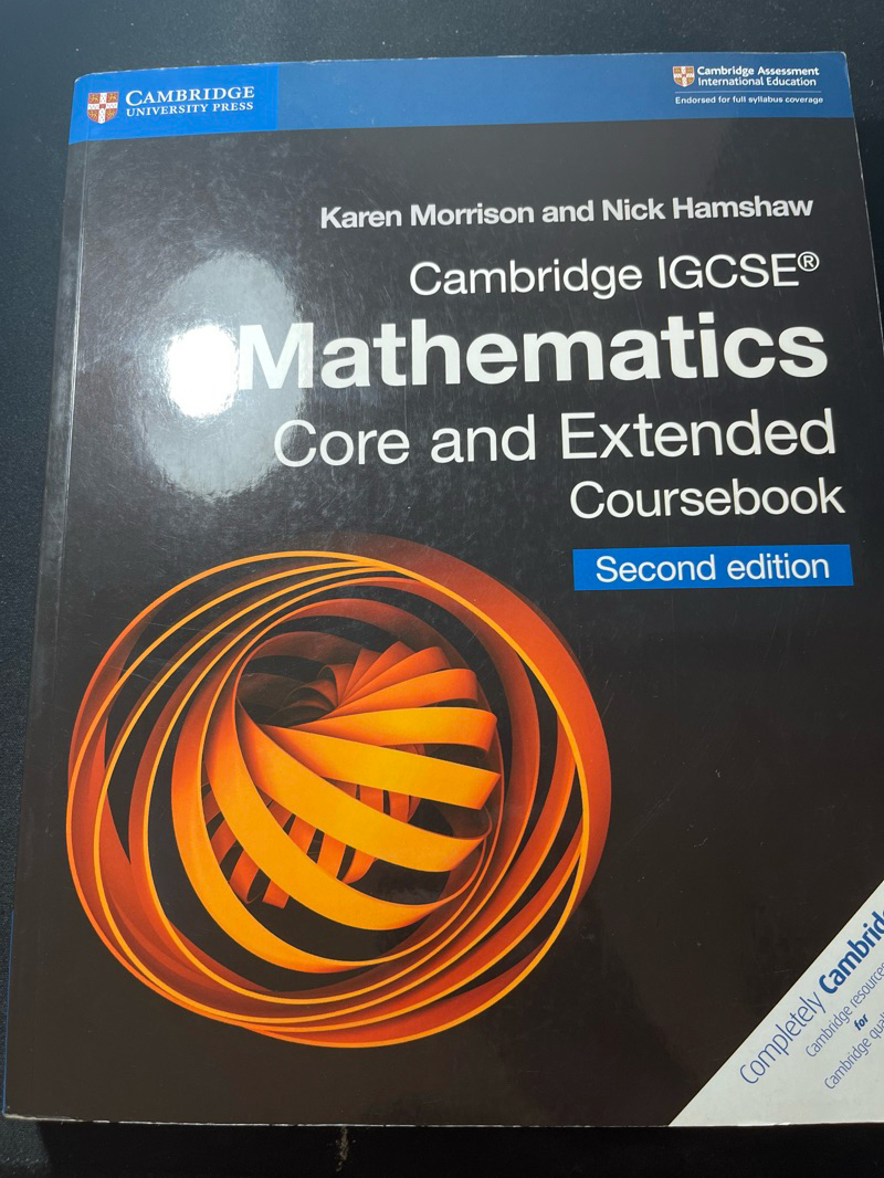 Jual Cambridge IGCSE Mathematics Core and Extended Coursebook 2nd ...