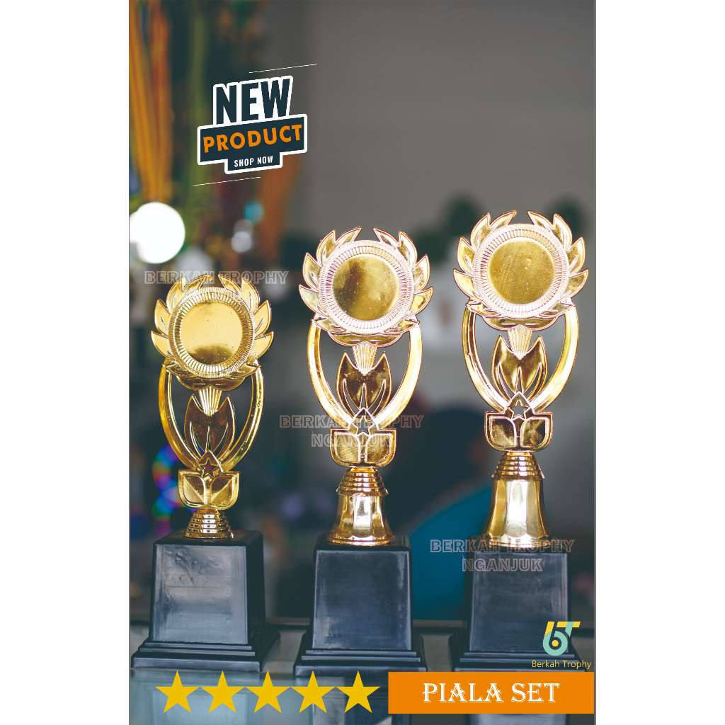 Jual Piala Ring Set Lomba Juara 123 Murah ( PIALA KODE F.BA 1 SET ) | Shopee Indonesia