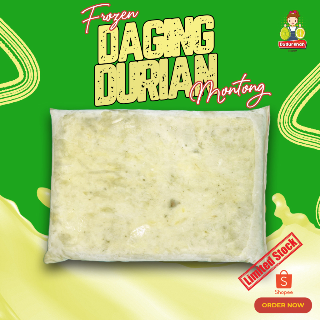 Jual [BANDUNG] Daging Durian Montong Beku 1kg (tanpa biji) | Shopee ...