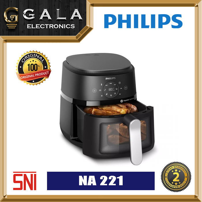 Jual Air Fryer Philips Transparan NA 221 | Shopee Indonesia
