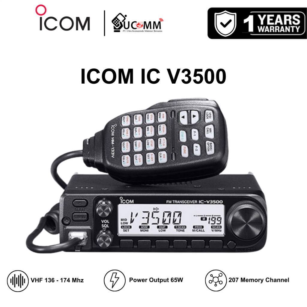 Jual Icom IC-V3500 VHF FM Radio Rig Transceiver | Shopee Indonesia