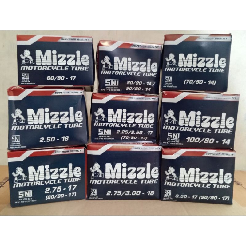 Jual BAN DALAM MIZZLE SEMUA UKURAN BAN DALAM MOTOR | Shopee Indonesia