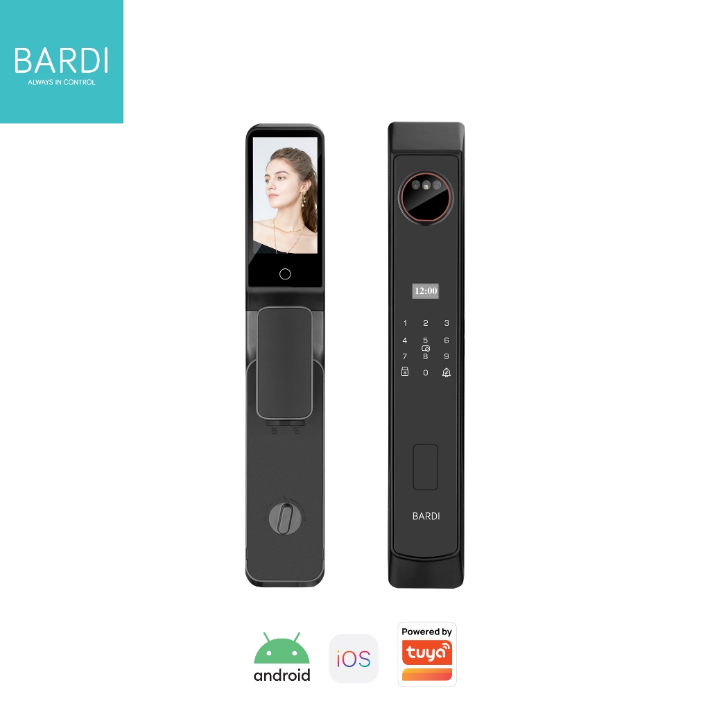 Jual BARDI Smart Door Lock Palm Recognition | Handle Gagang Pintu ...