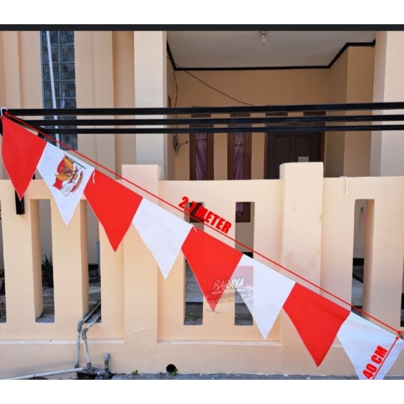 Jual BENDERA UMBUL- UMBUL GERGAJI GARUDA MERAH PUTIH8 MATA HARGA 1PCS | Shopee Indonesia