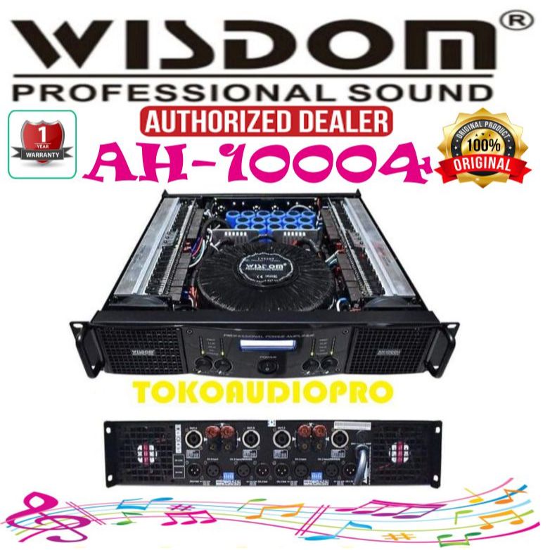 Jual Wisdom AH10004 AH-10004 4-channel Power Amplifier Original AH-1004 ...