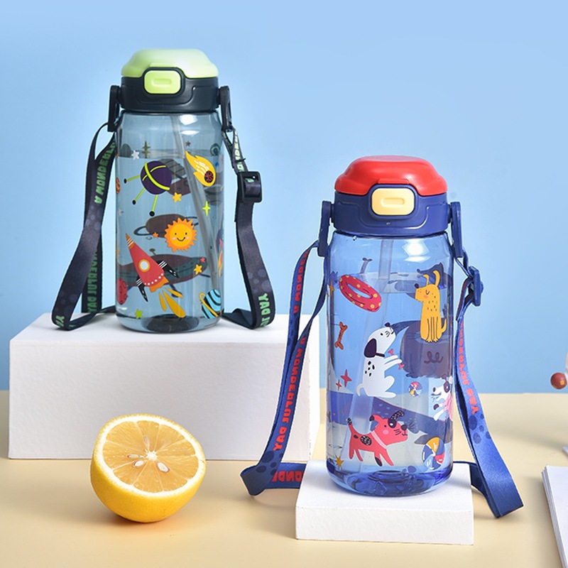 Jual Botol Minum Plastik Anak Imut Kecil FULL GAMBAR Food Grade + Tali ...