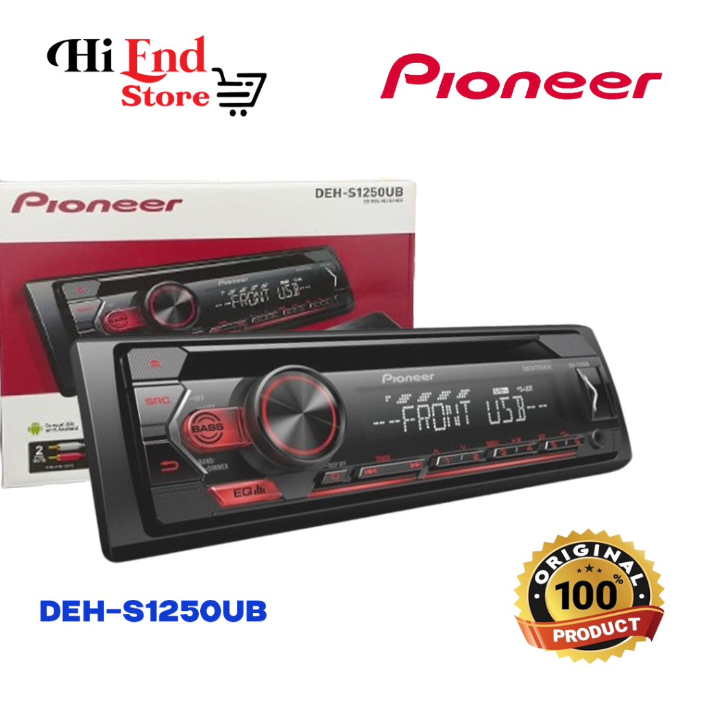 Jual Pioneer DEH-S1250UB Head Unit Single Din | Shopee Indonesia
