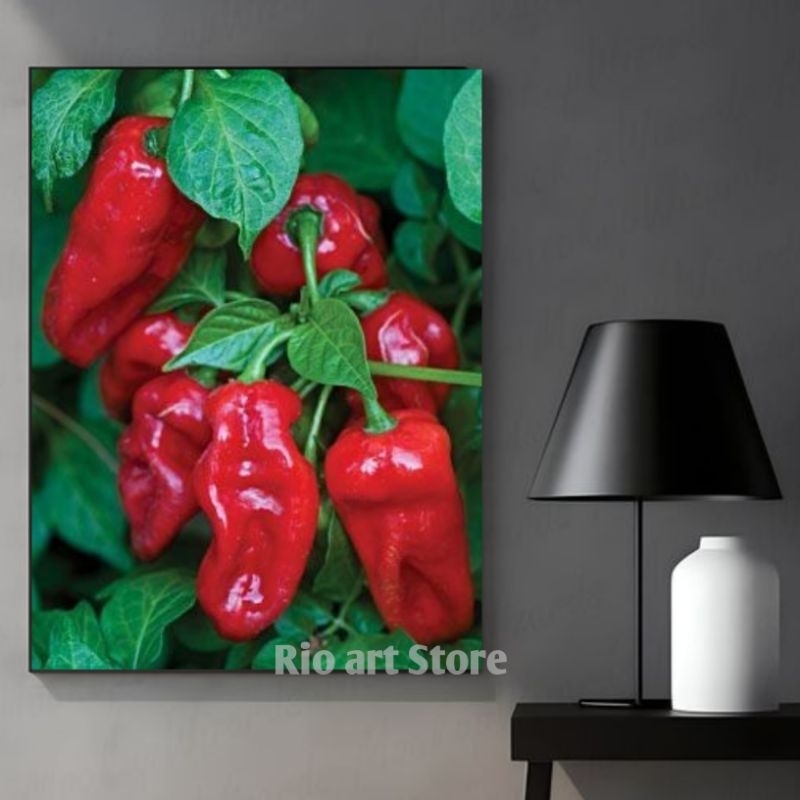 Jual Hiasan dinding poster buah cabai untuk walldecor atau dekorasi ...